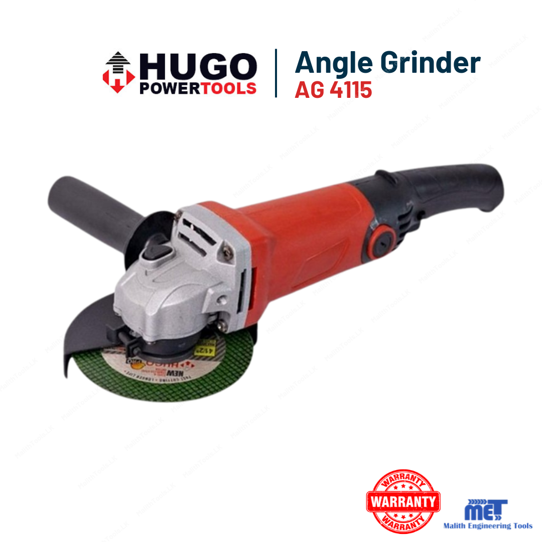 HUGO Angle Grinder 4.5″ 115mm AG-4115 - Malith Engineering Tools